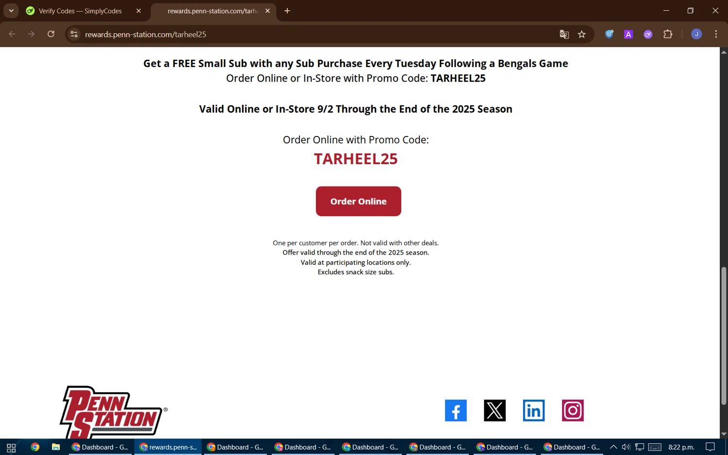 Penn Station Promo Codes - $10 Off (3 Verified) Mar 2026