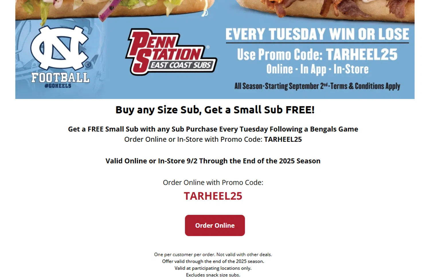 Penn Station Promo Codes - $5 Off (4 Verified) Jan 2026