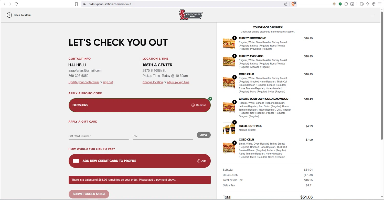 Penn Station Promo Codes - $5 Off (4 Verified) Jan 2026