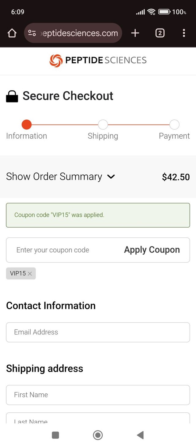 Peptide Sciences Promo Codes (9 Verified) - 10% Off Apr 2025