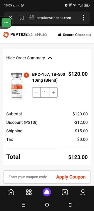 Peptide Sciences Promo Codes (9 Verified) - 10% Off Jun 2025