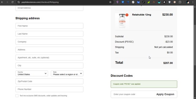 Peptide Sciences Promo Code (18 Verified) - 15% Off Feb 2025