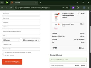 Peptide Sciences Promo Codes (9 Verified) - 10% Off Apr 2025