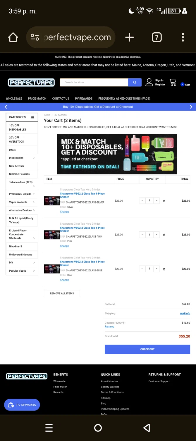 Perfect Vape Coupon Codes - 2% Off | November 2024