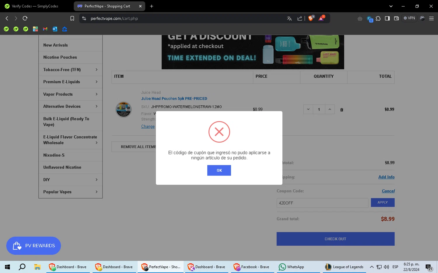 Perfect Vape Coupon Codes - 2% Off | September 2024