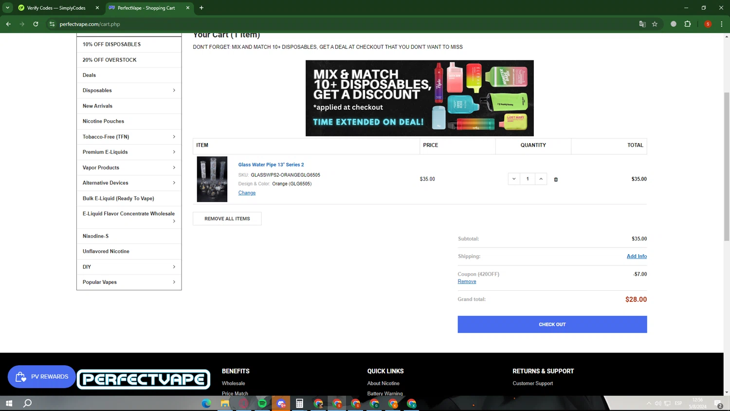 Perfect Vape Coupon Codes - 2% Off Coupons in August 2024 | SimplyCodes