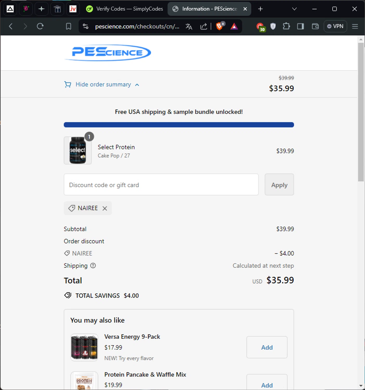 PEScience Discount Codes - 15% Off | September 2024