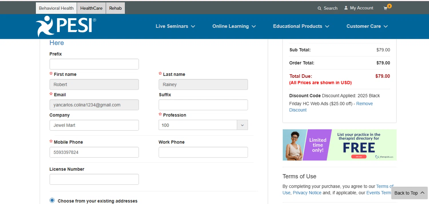 PESI Promo Codes - $25 Off (3 Verified) Dec 2025