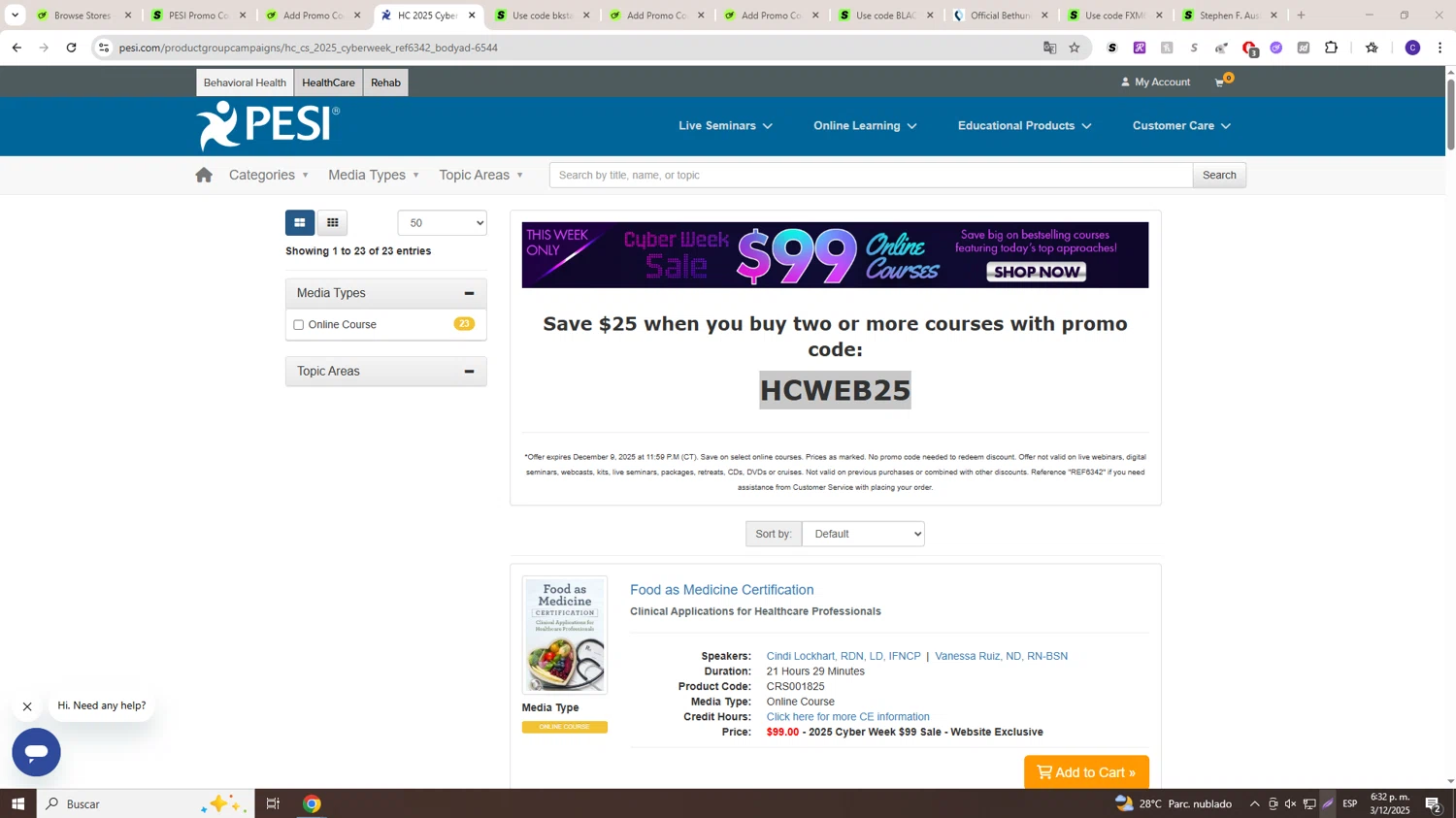 PESI Promo Codes - $25 Off (3 Verified) Dec 2025