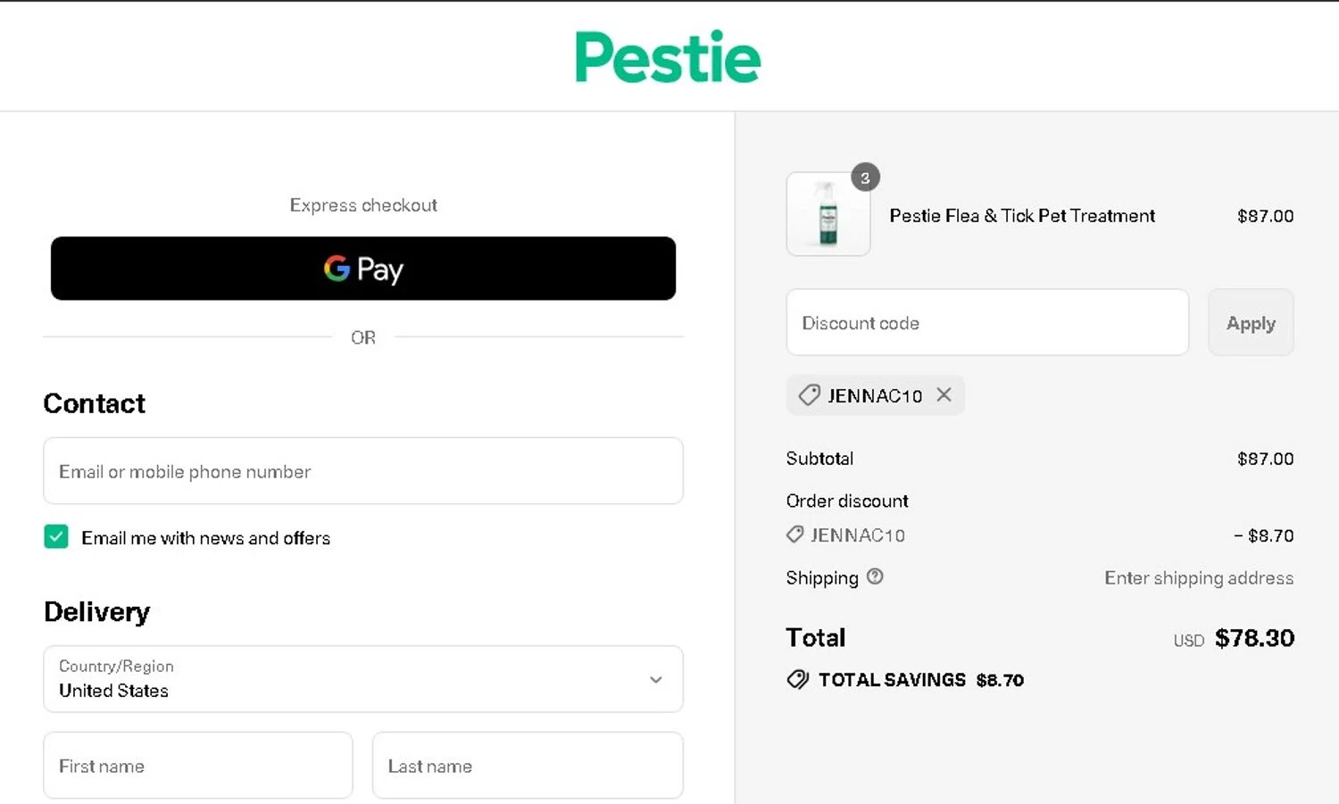 Pestie Promo Codes (12 Verified) - 10% Off Sitewide Oct 2025