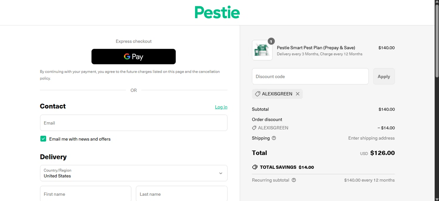 Pestie Promo Codes (7 Verified) - 10% Off Sitewide May 2025