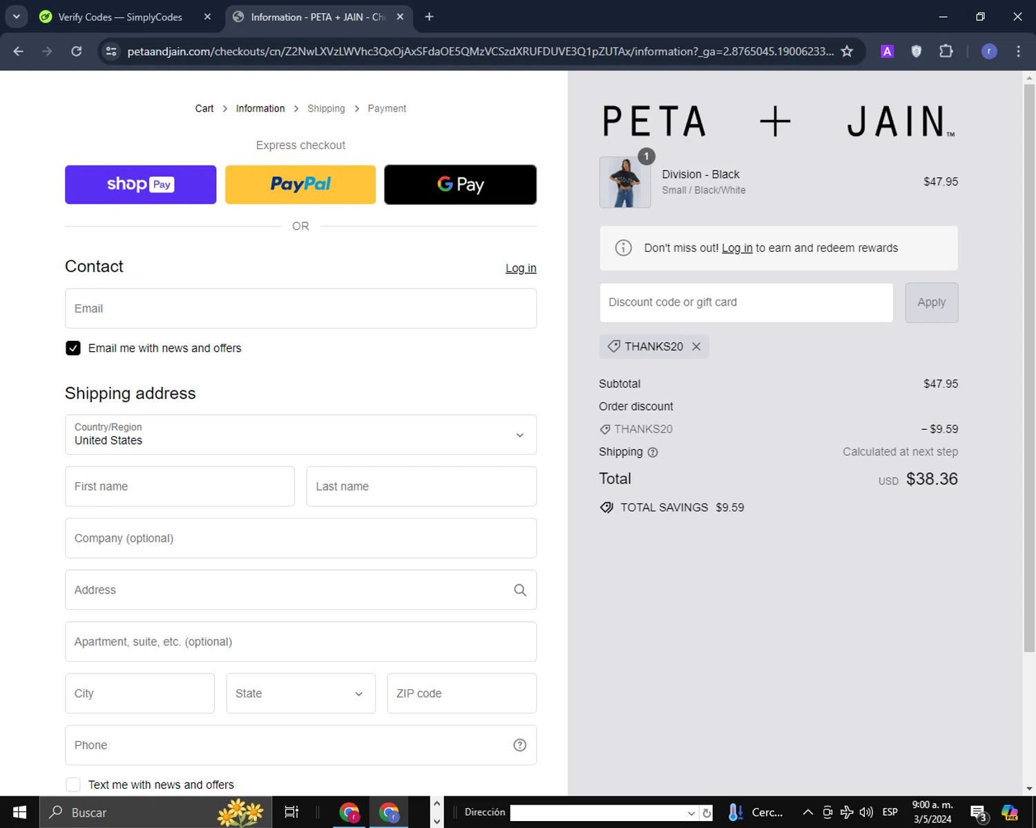 Peta and Jain Promo Codes - 20% Off | October 2024