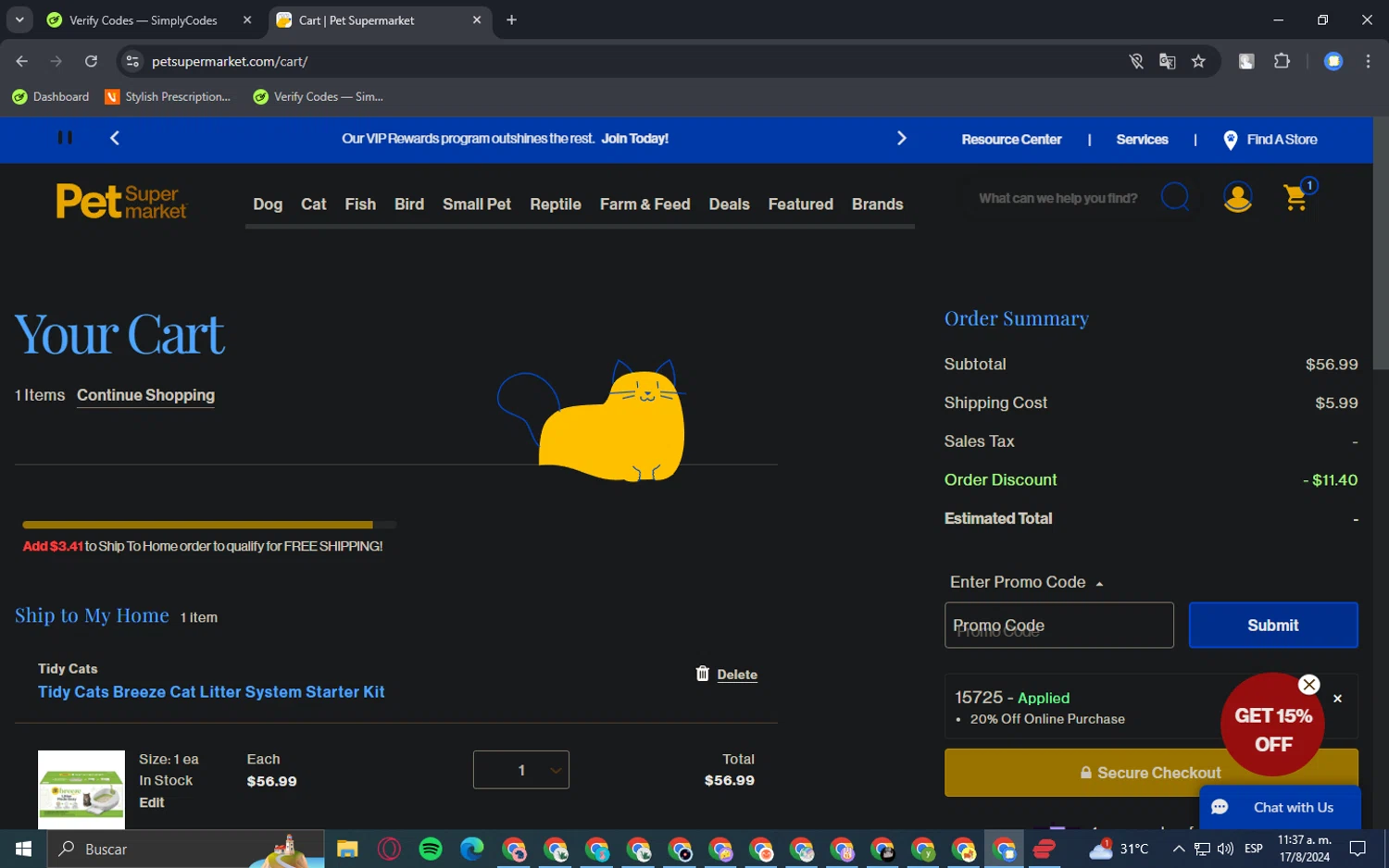 Pet Supermarket Coupons - $5 Off Promo Codes in August 2024 | SimplyCodes