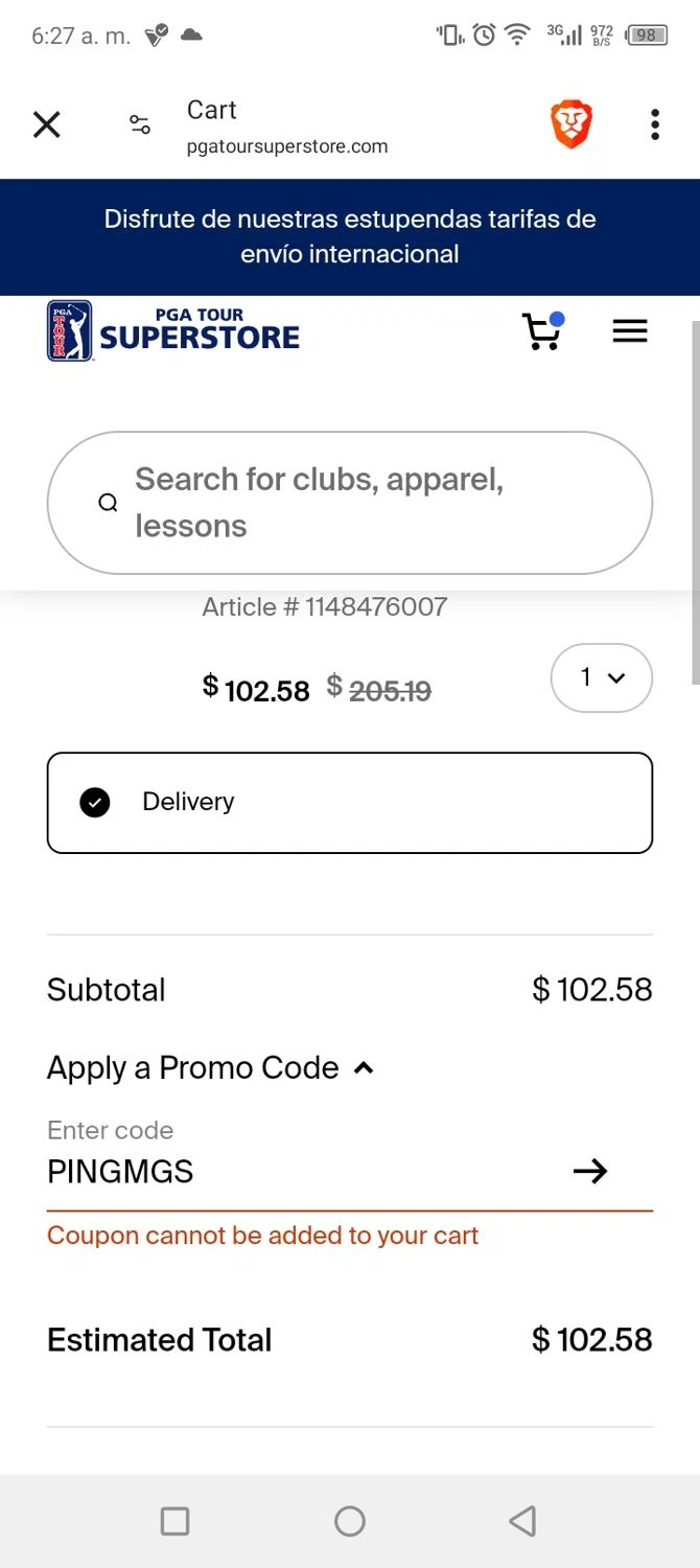 PGA TOUR Superstore Promo Codes - $10 Off | September 2024