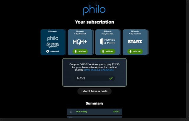 Philo Promo Codes - 50% Off Coupons Aug 2025