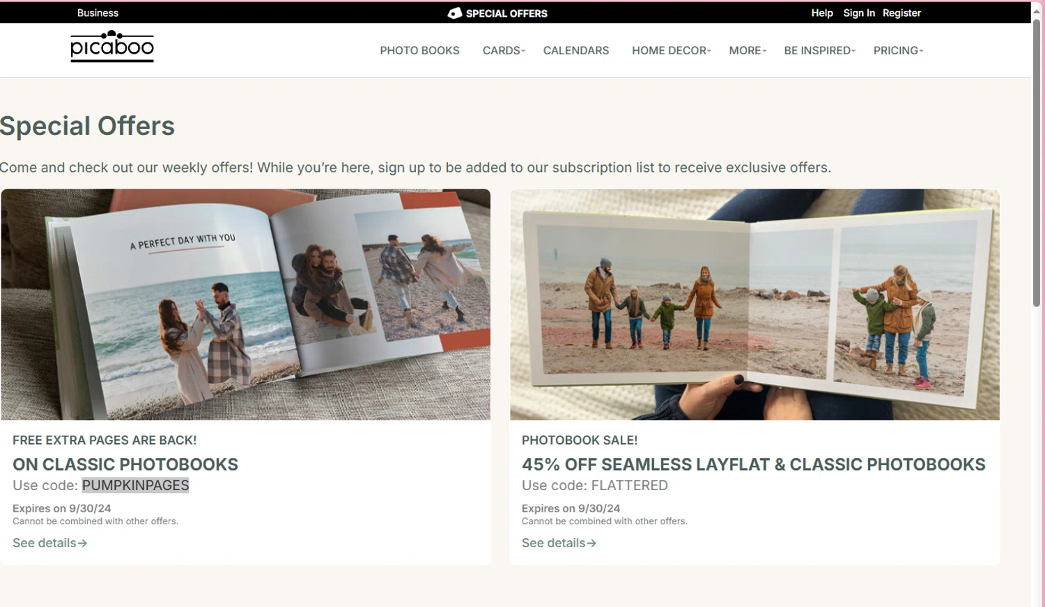 Picaboo Coupons - 50% Off | September 2024