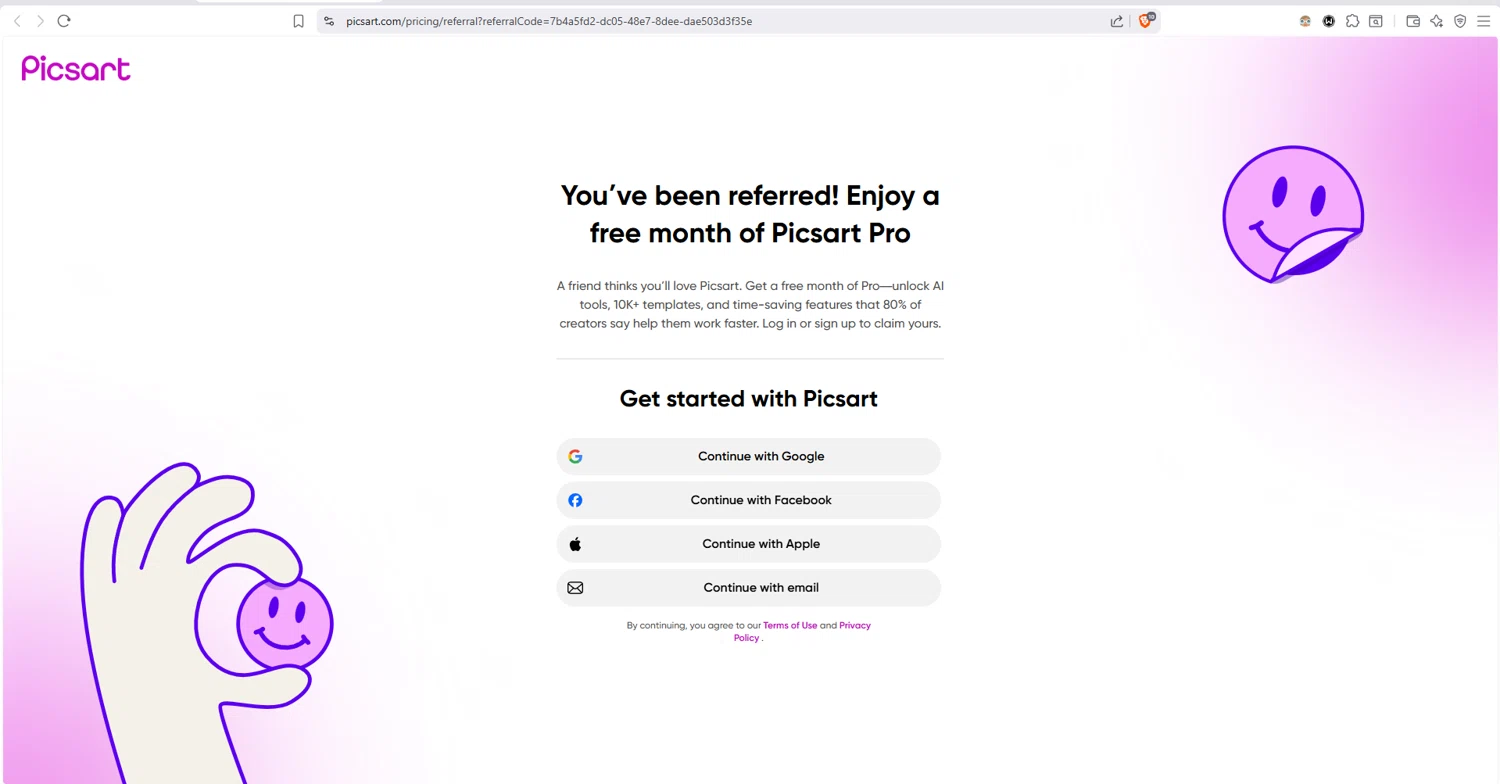 PicsArt Promo Codes - 10% Off (1 Verified) Mar 2026