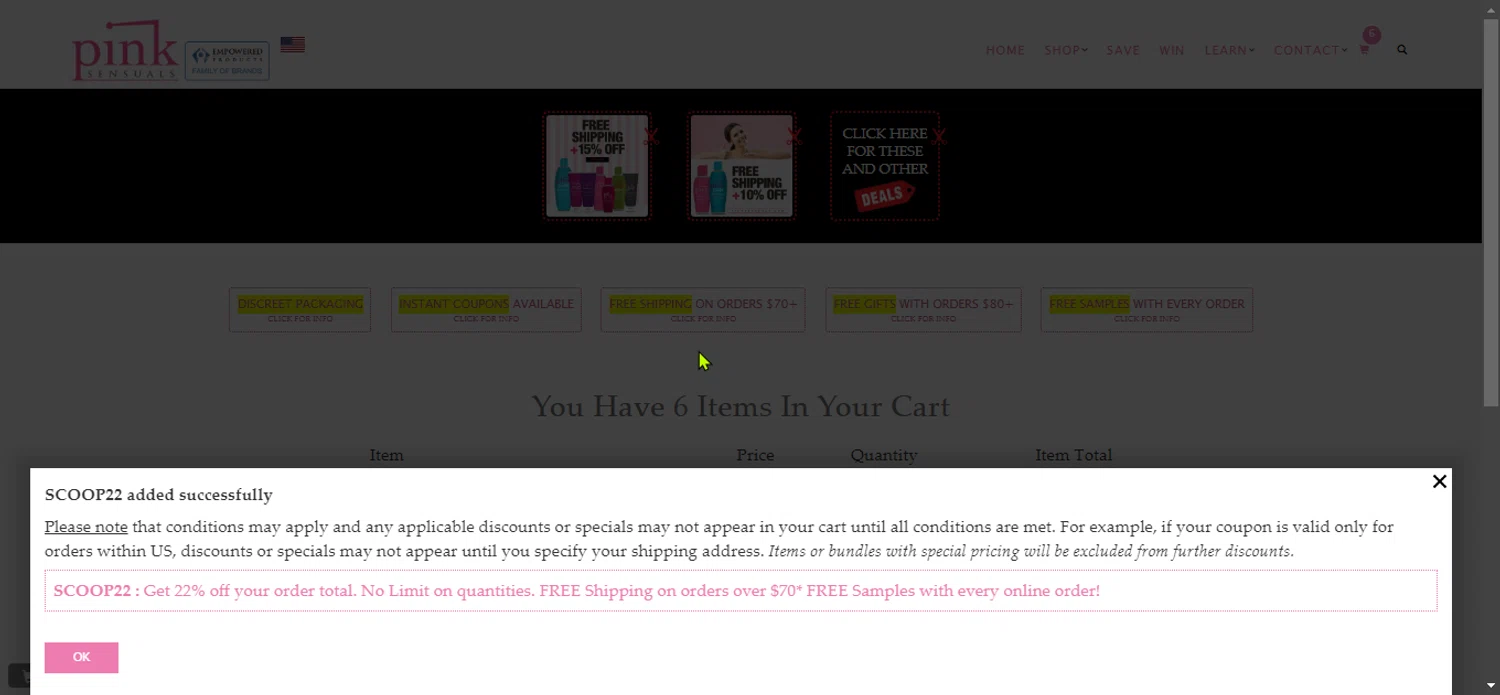 Pink Coupon Codes - 22% Off | November 2024