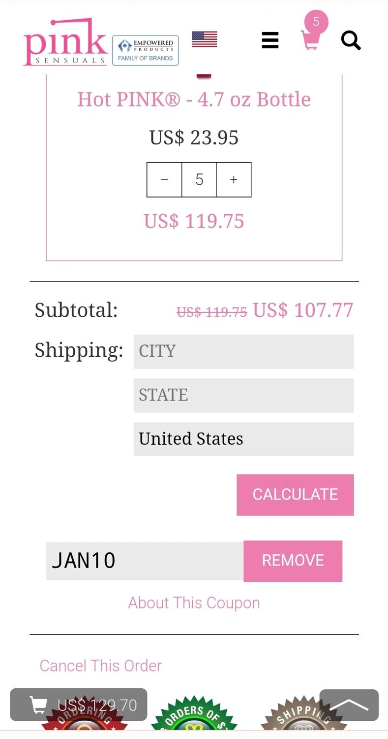 Pink Coupon Codes - 22% Off | September 2024