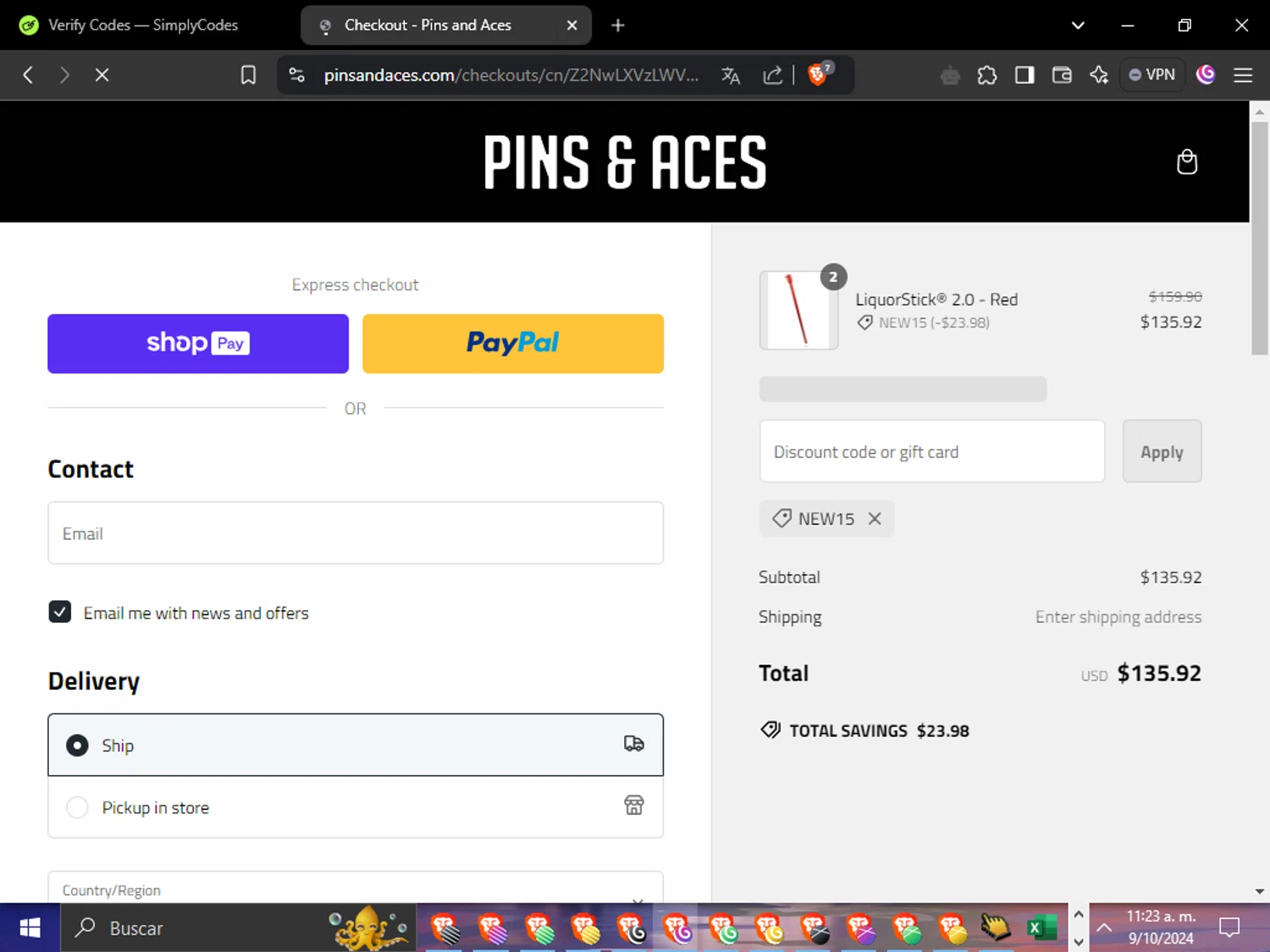 Pins and Aces Discount Codes - $20 Off | October 2024