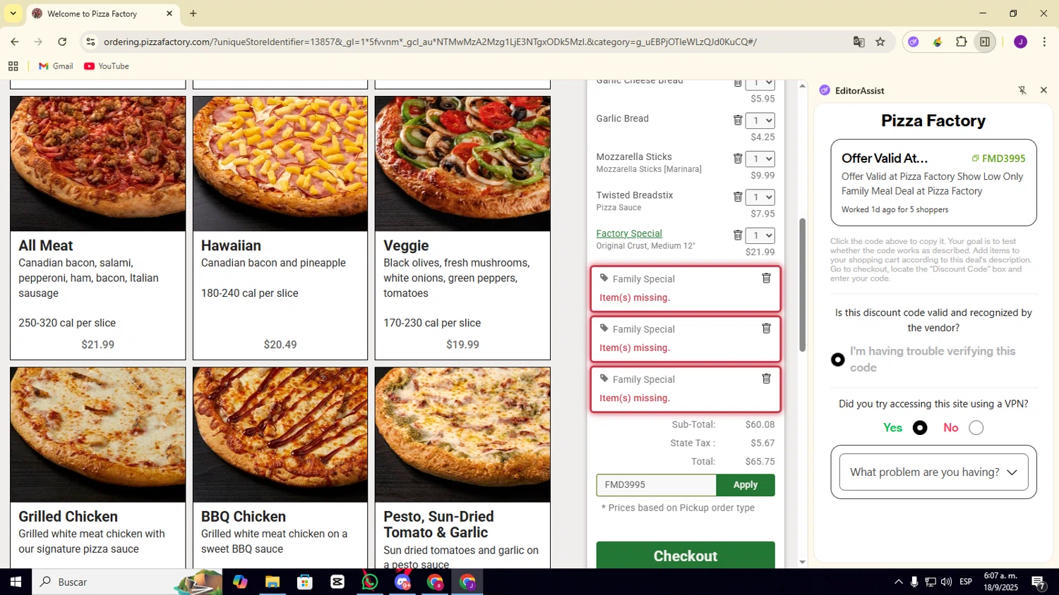 Pizza Factory Promo Codes (3 Verified) - $25 Off Nov 2025
