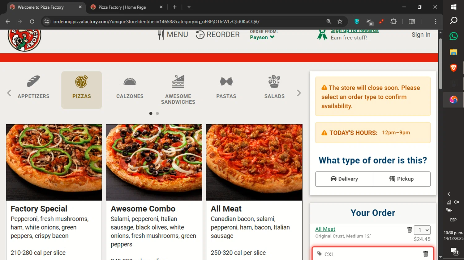 Pizza Factory Promo Codes - $5 Off (3 Verified) Feb 2026