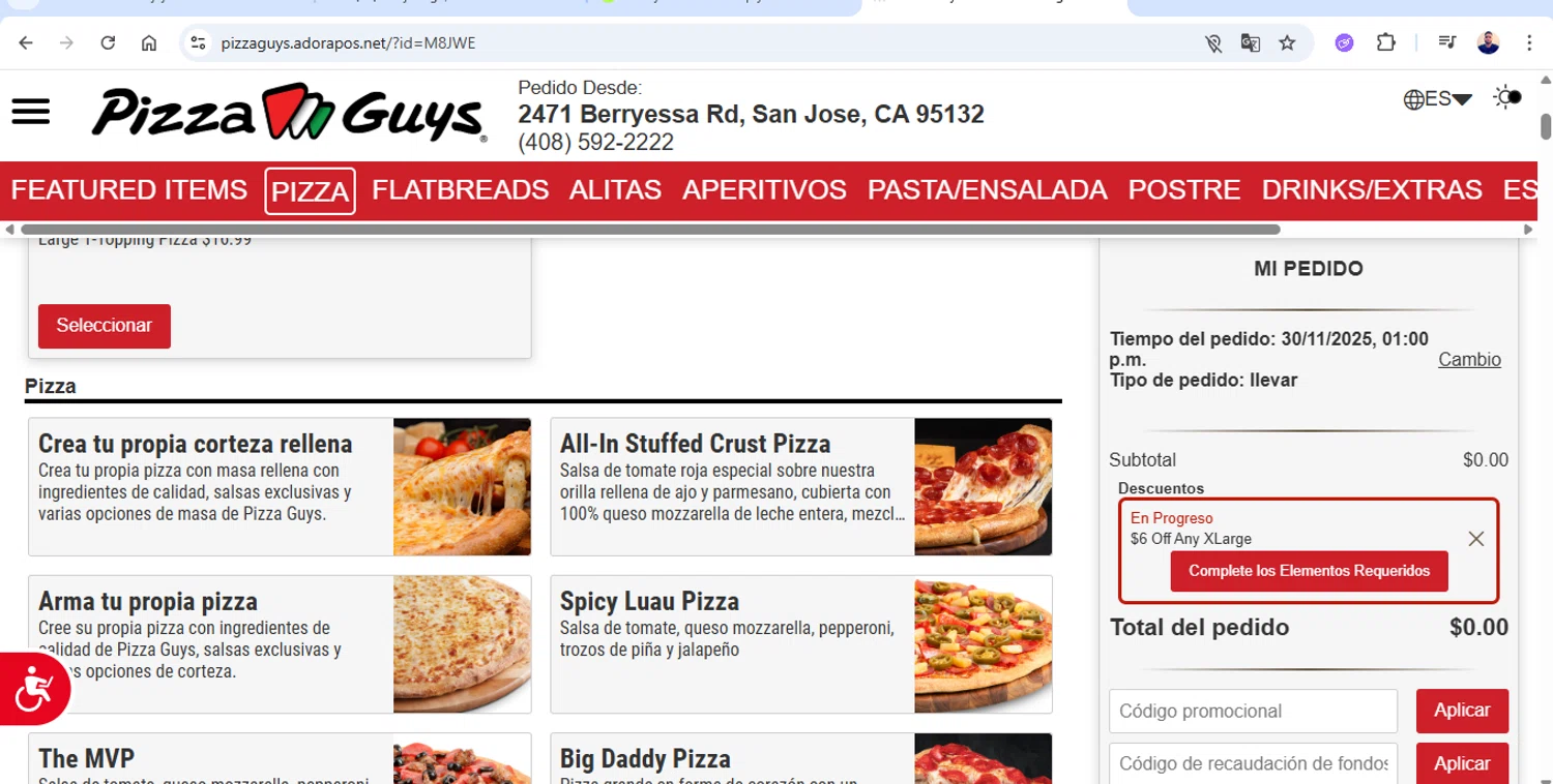 Pizza Guys Promo Codes - $5 Off (6 Verified) Dec 2025