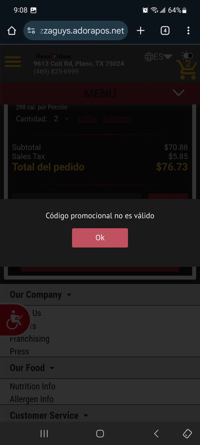 Pizza Guys Promo Codes - $5 Off (5 Verified) Jan 2026