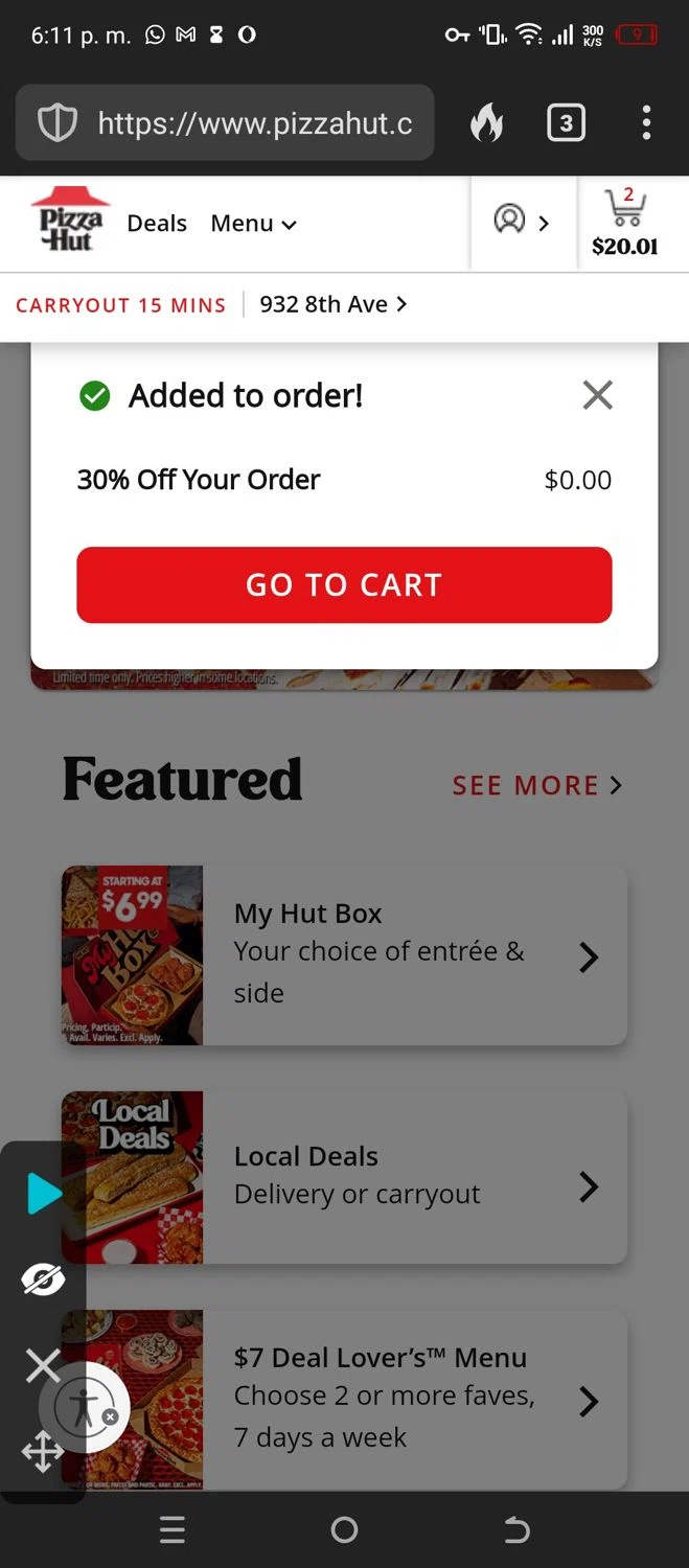 Pizza Hut Coupon Codes - 30% Off | October 2024