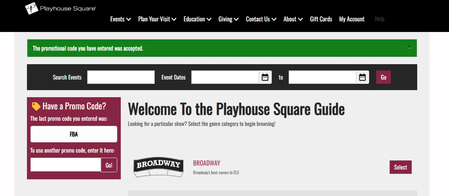Playhouse Square Promo Codes - 25% Off | January 2025