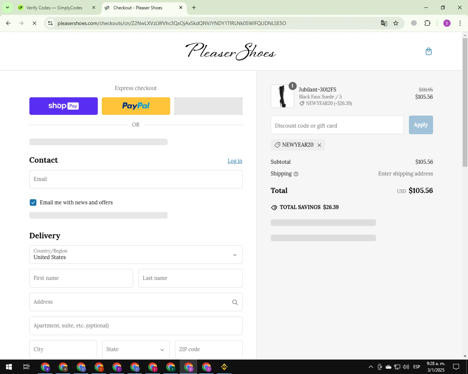 Pleaser Shoes Discount Codes - 10% Off | January 2025