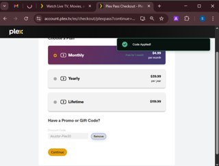 Plex Promo Codes - 25% Off Coupons Sep 2025