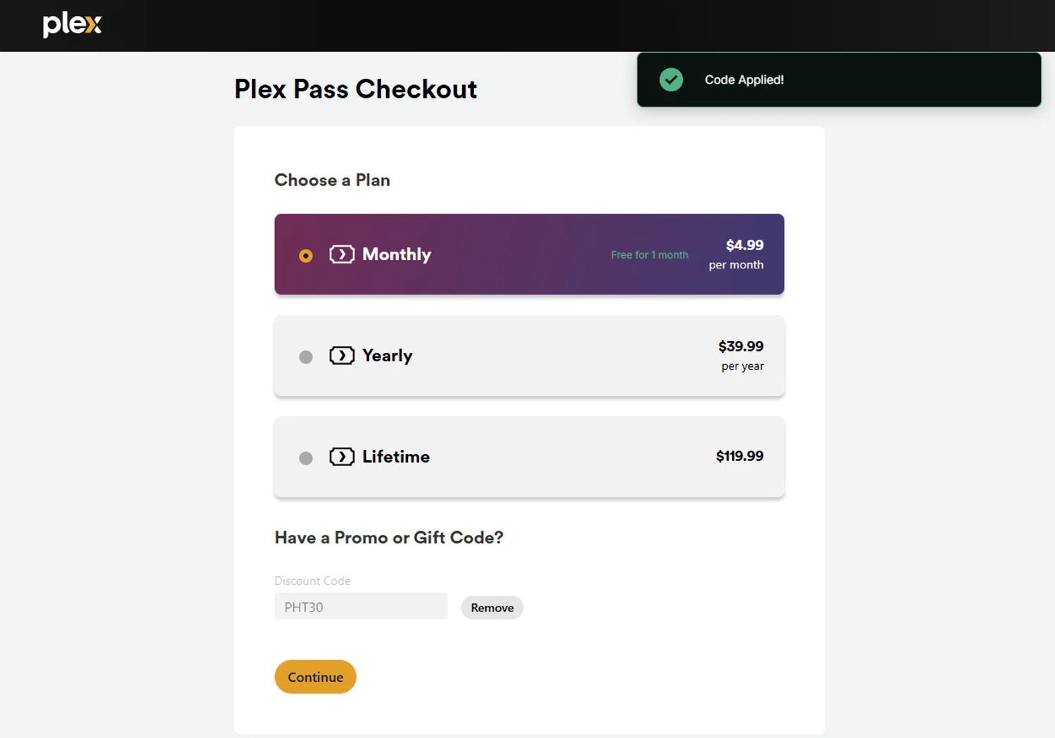Plex Promo Codes (3 Verified) - w/Code Mar 2025