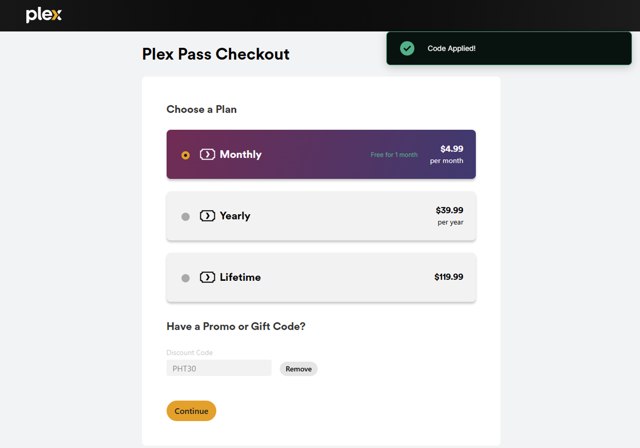 Plex Promo Codes (2 Verified) - w/Code Mar 2025