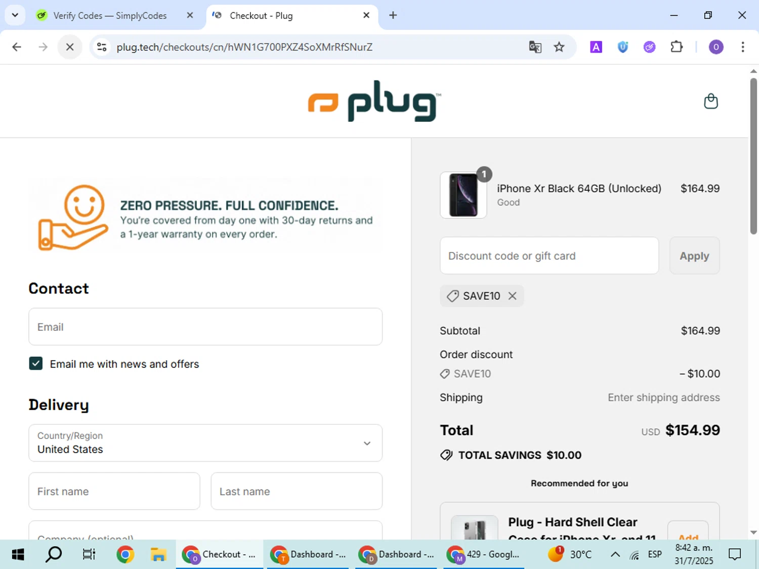 Plug Tech Promo Codes - $10 Off (27 Verified) Oct 2025