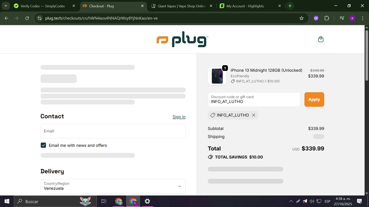 Plug Tech Promo Codes - $10 Off (30 Verified) Nov 2025