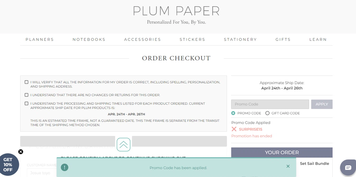 Plum Paper Promo Codes - 15% Off Coupons in August 2024 | SimplyCodes