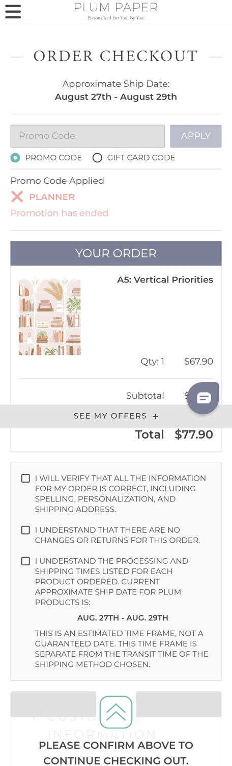 Plum Paper Promo Codes - 30% Off | November 2024