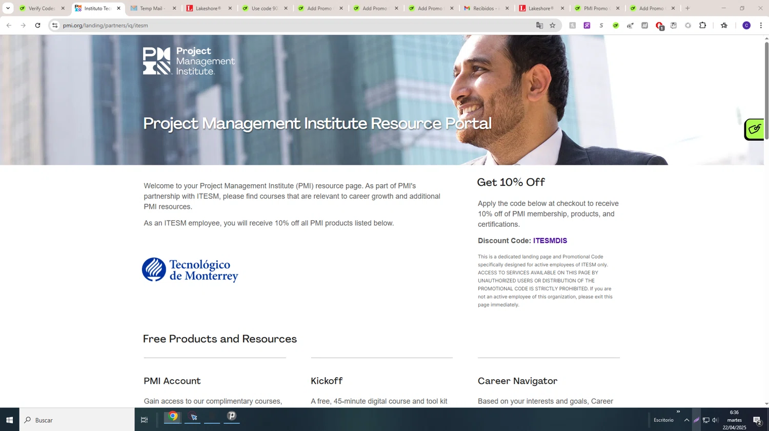 PMI Promo Codes (2 Verified) - 10% Off w/Code May 2025