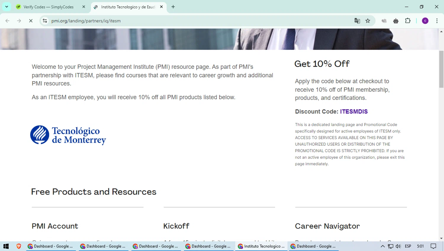 PMI Promo Codes - 10% Off | November 2024