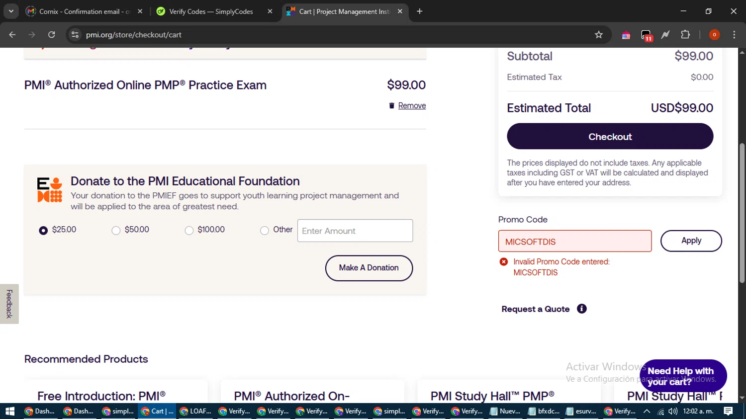 PMI Promo Codes (2 Verified) - 10% Off w/Code May 2025