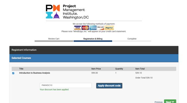 PMI Promo Codes (2 Verified) - 10% Off w/Code Sep 2025