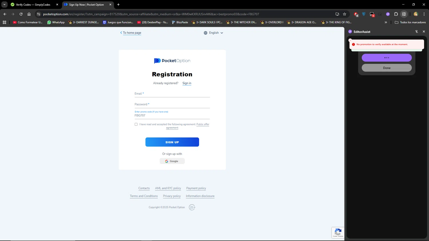 Pocket Option Promo Codes - 60% Off (2 Verified) Dec 2025