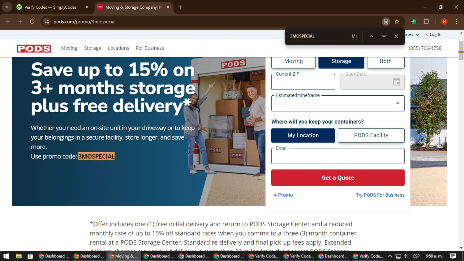 PODS Promo Codes - 10% Off | November 2024