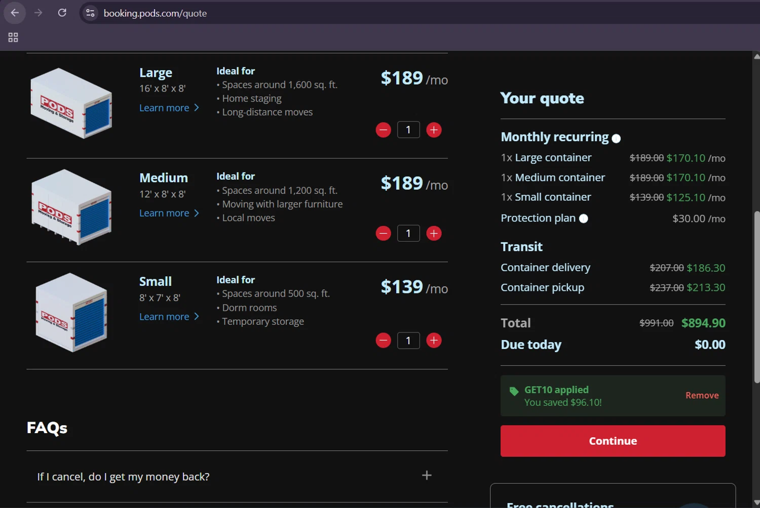 PODS Promo Codes - 10% Off (7 Verified) Nov 2025
