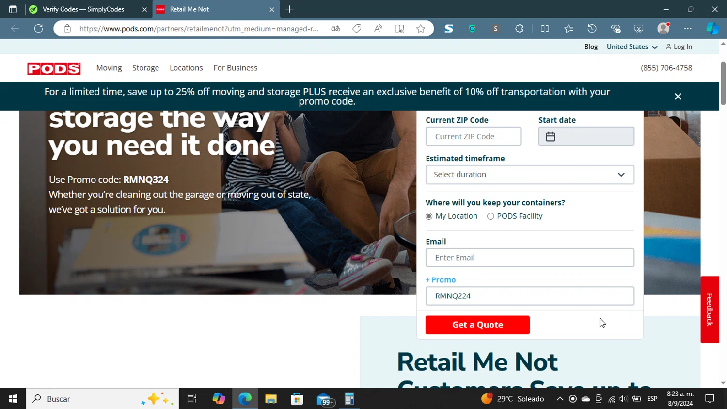 PODS Promo Codes - 10% Off | October 2024