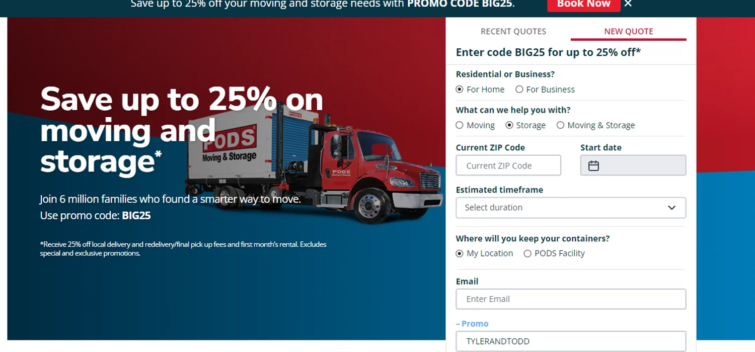 PODS Promo Codes - 10% Off | November 2024