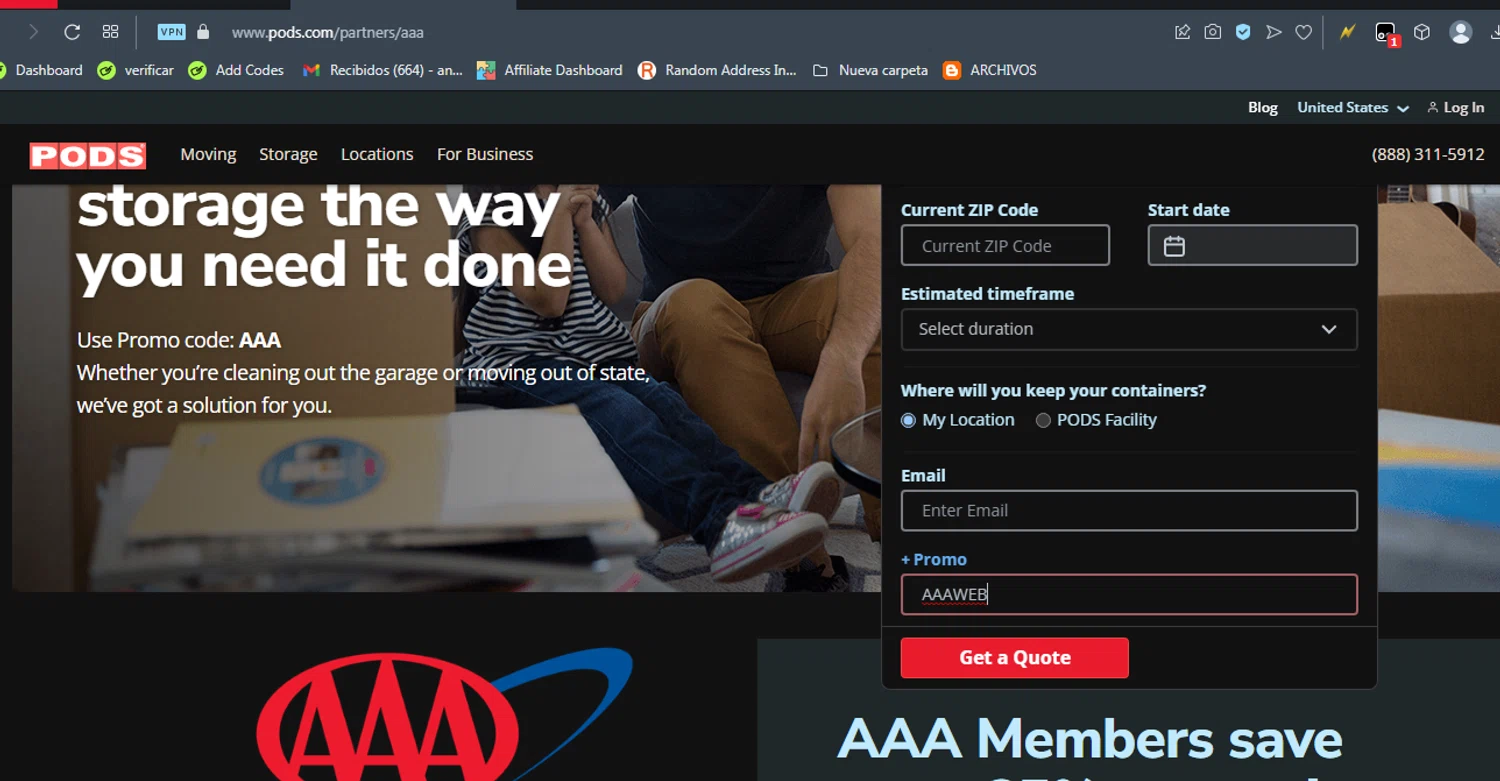 PODS Promo Codes - 10% Off | November 2024