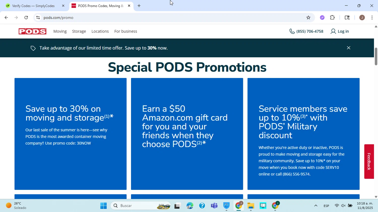PODS Discount Codes - 30% Off (6 Verified) Oct 2025