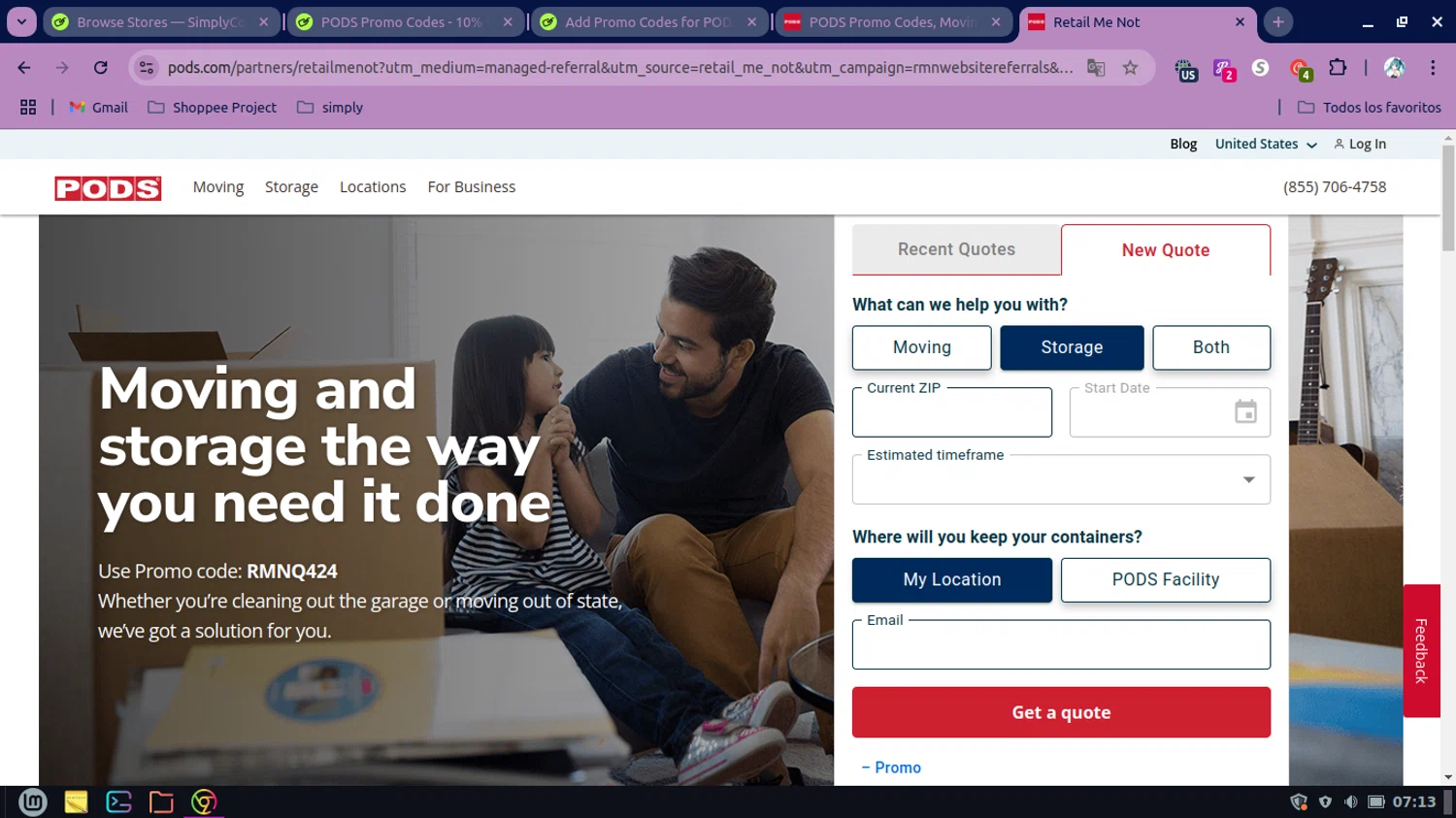 PODS Promo Codes - 10% Off | November 2024